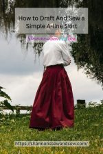 How to Draft and Sew a Simple A-Line Skirt - Shannons Sew And Sew