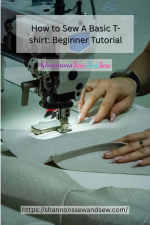 How to Sew a Basic T-Shirt: Beginner Tutorial - Shannons Sew And Sew